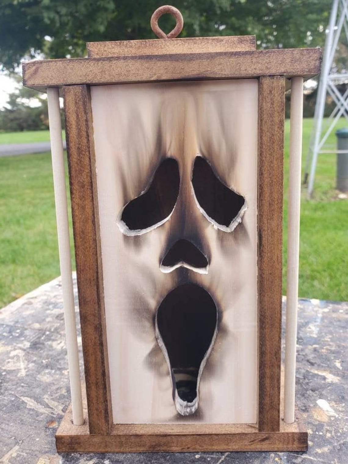 Wooden Halloween Ghost Lantern - Etsy