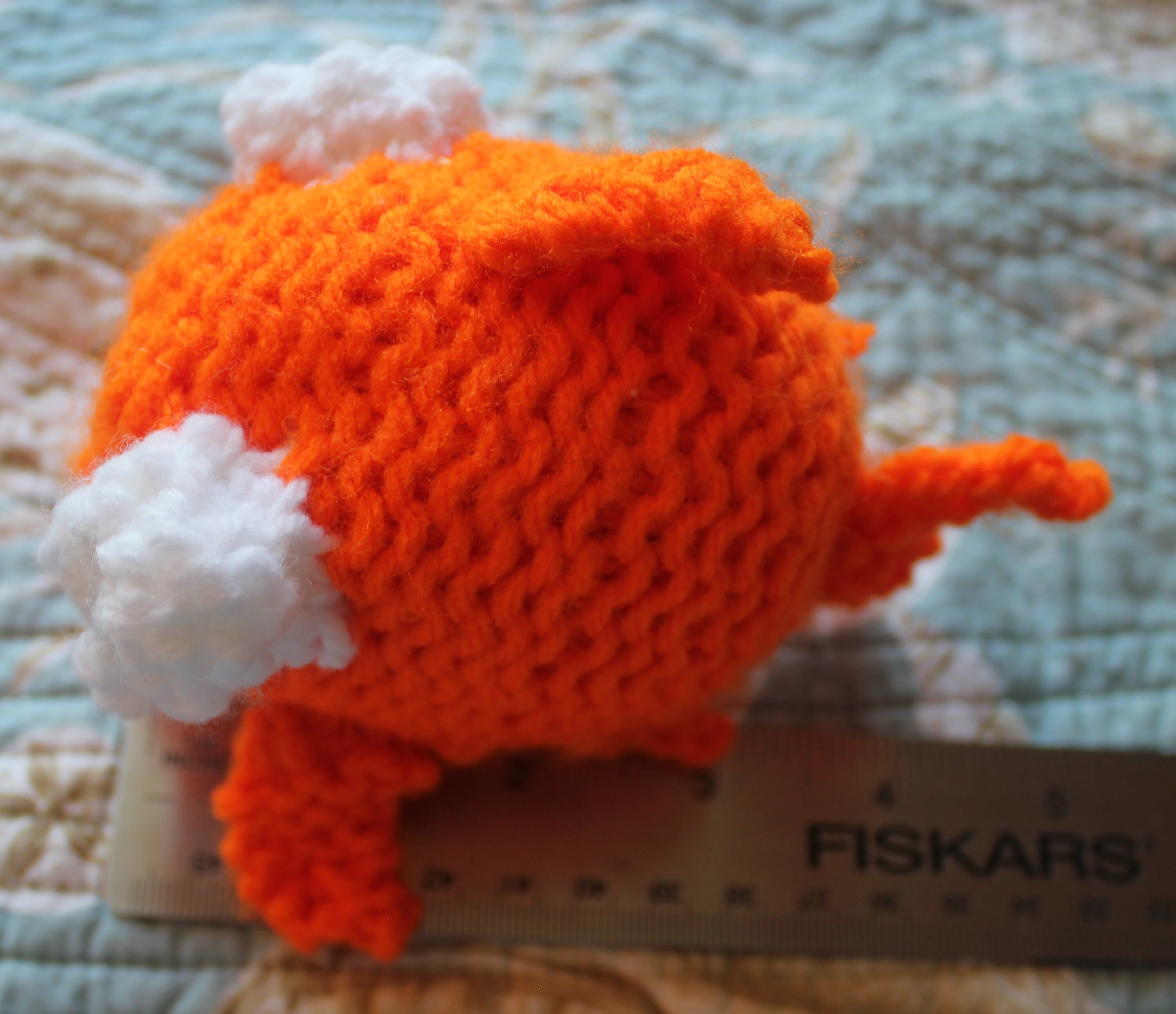 Knit Hand Made Plush Toy Popeye Goldfish Cute Handmade Cuddly Gift Idea ...