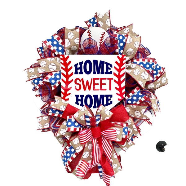 Baseball Wreaths for Front Door - Etsy