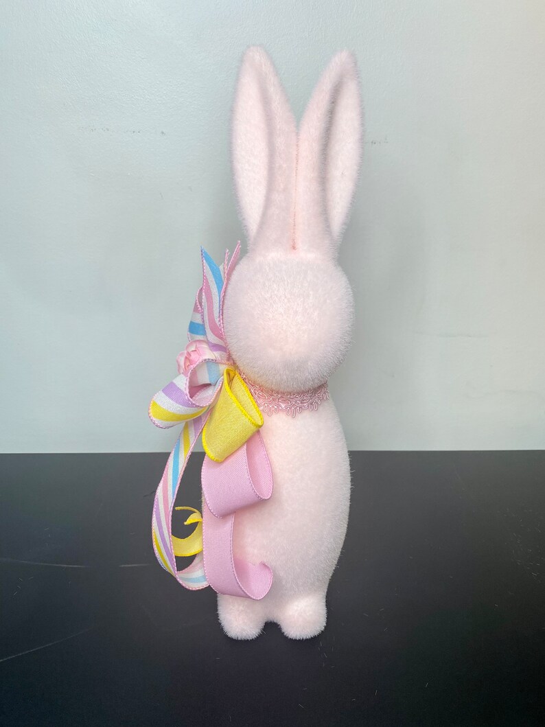 Flocked Bunny, Flocked Easter Bunny, Flocked Rabbit, Flocked Bunny ...