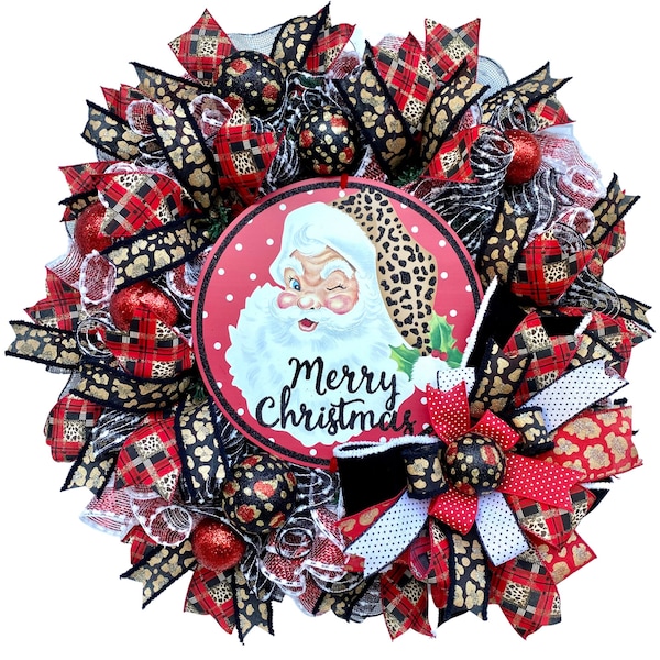 Leopard Print Wreath - Etsy