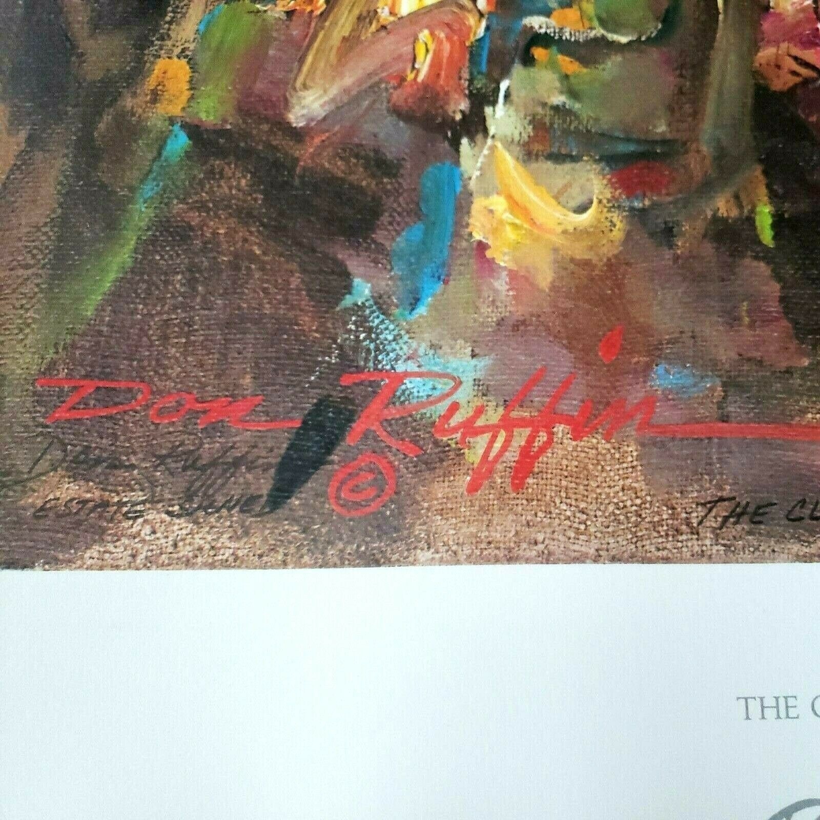 Don Ruffin "the Clown Also Cries" Estate Signed & Number Lithograph ...