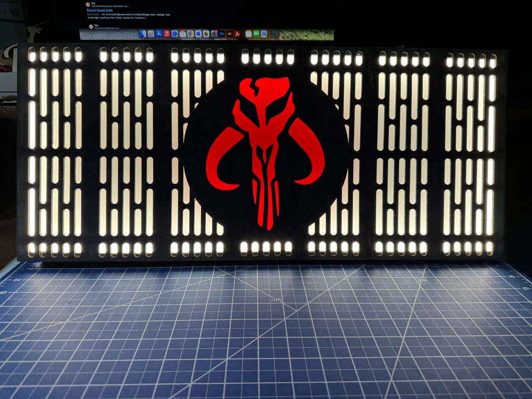 Star Wars Galactic Empire Shield or Wall Decor With Color Mandolorian ...