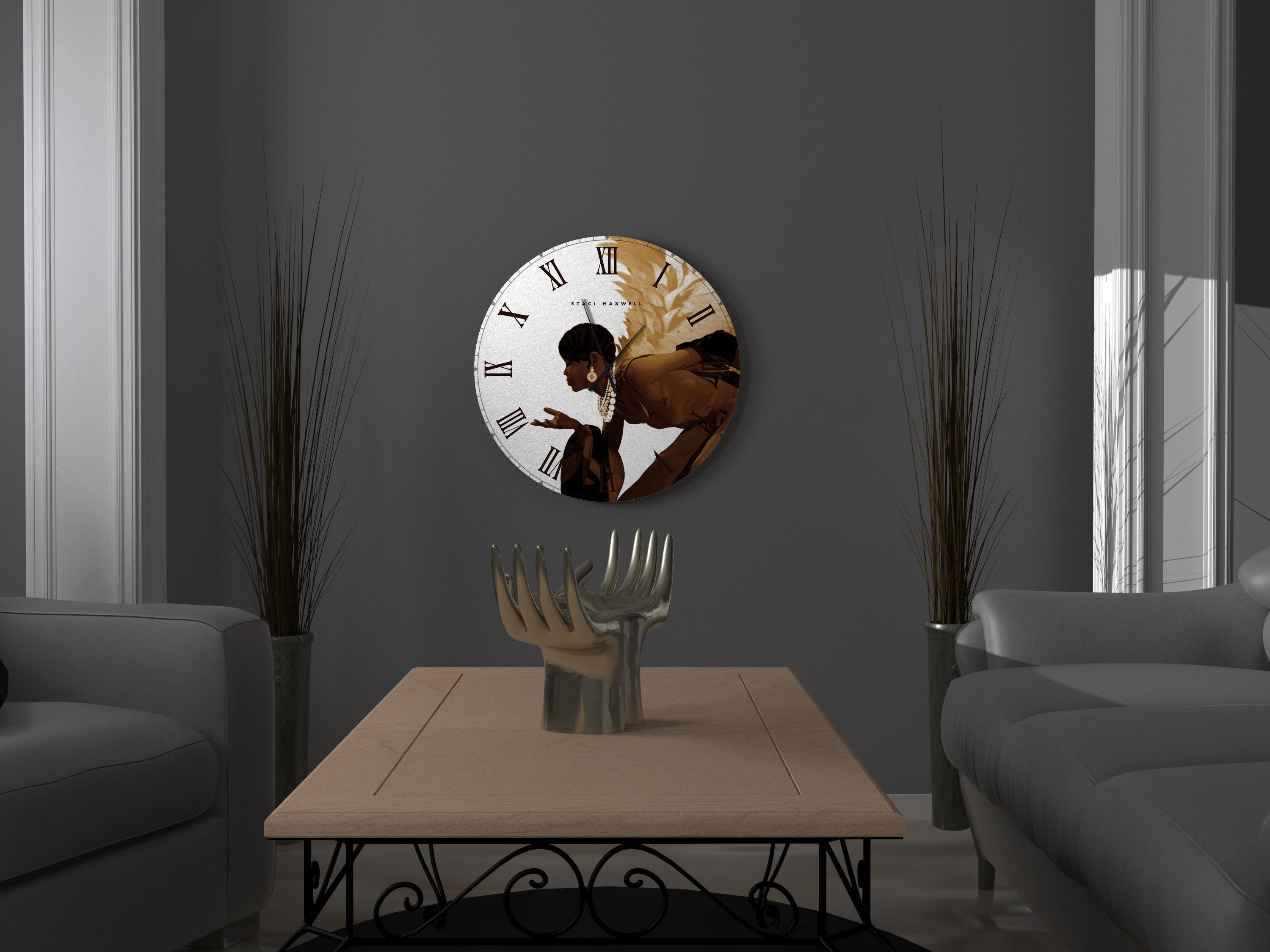 Angel 2 African American Religious Angel Wings Wall Clock - Etsy