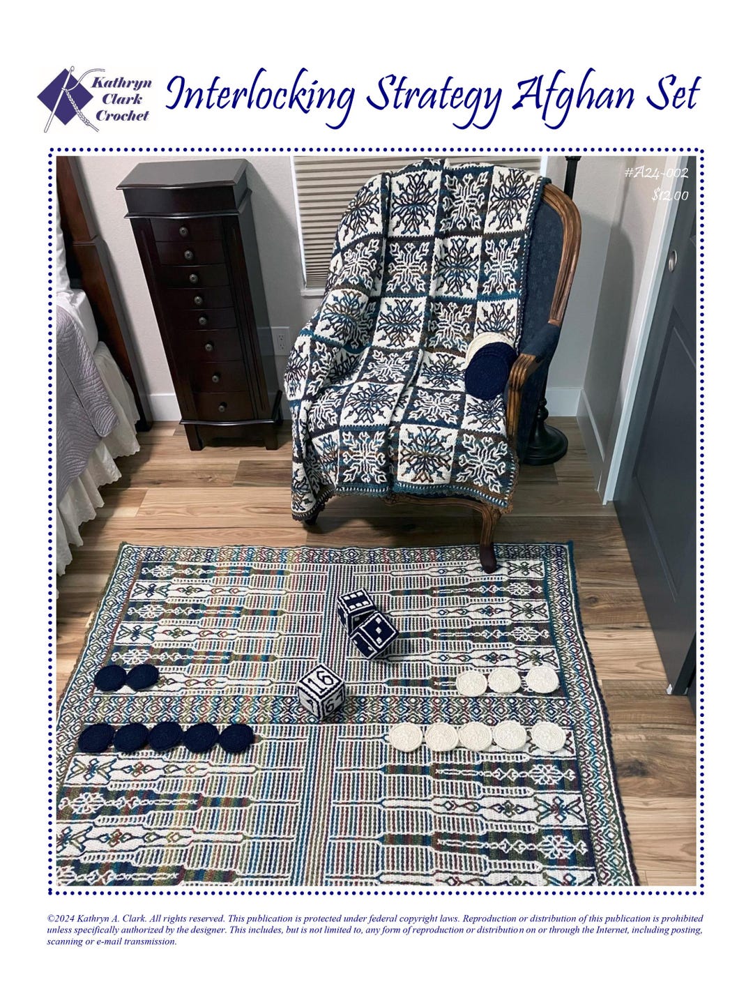 Interlocking Strategy Afghan Set (PDF Crochet Pattern) - Etsy