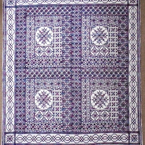 Blackwork Log Cabin Afghan (PDF Crochet Pattern) - Etsy