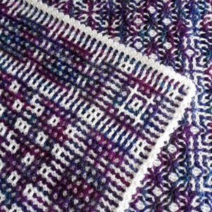 Blackwork Log Cabin Afghan (PDF Crochet Pattern) - Etsy