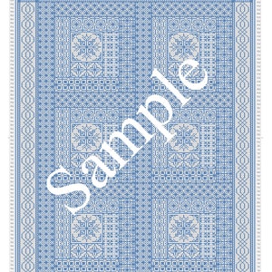 Blackwork Log Cabin Afghan (PDF Crochet Pattern) - Etsy