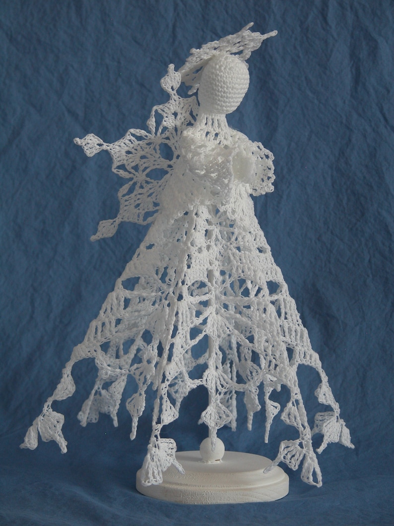 Snowflake Angel Tree Topper (PDF Crochet Pattern) - Etsy