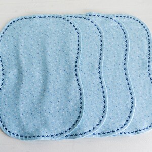 Baby Flannel Burp Cloths Handmade Shower Gift Cotton Spit Rags Pads ...