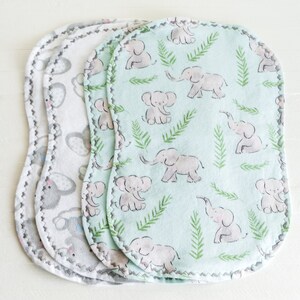 Baby Flannel Burp Cloths Handmade Shower Gift Cotton Spit Rags Pads ...