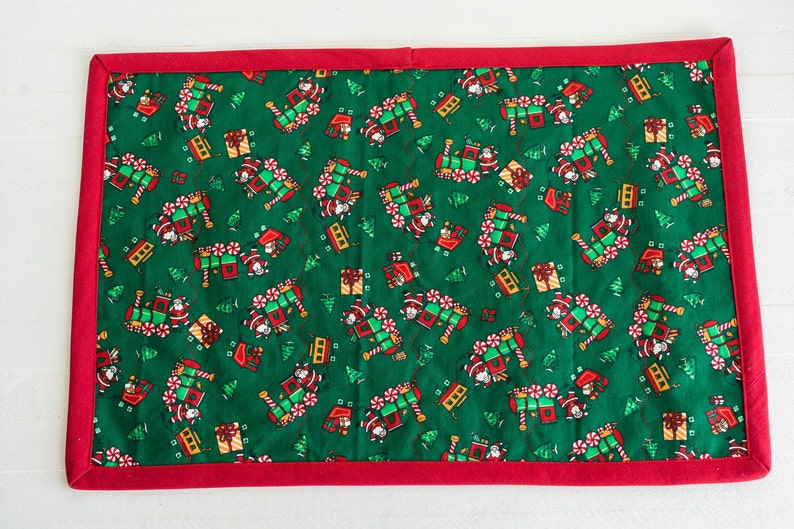Handmade Christmas Quilted Placemats (set of 2) Quilted Table Decor - Etsy