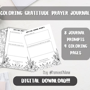 Gratitude Coloring Pages, Gratitude Journal, Printable Gratitude ...