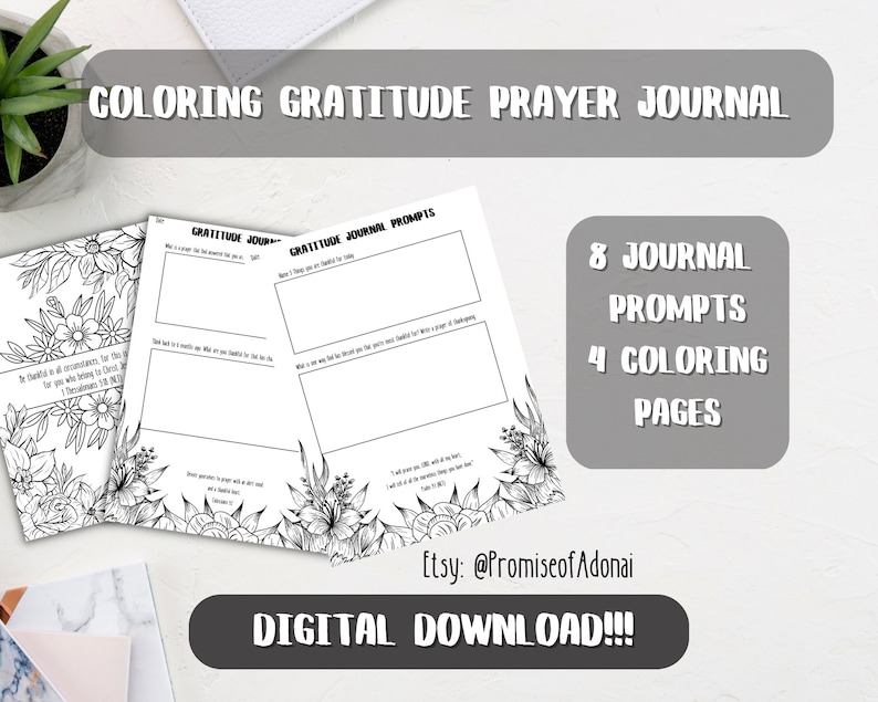 Gratitude Coloring Pages, Gratitude Journal, Printable Gratitude ...