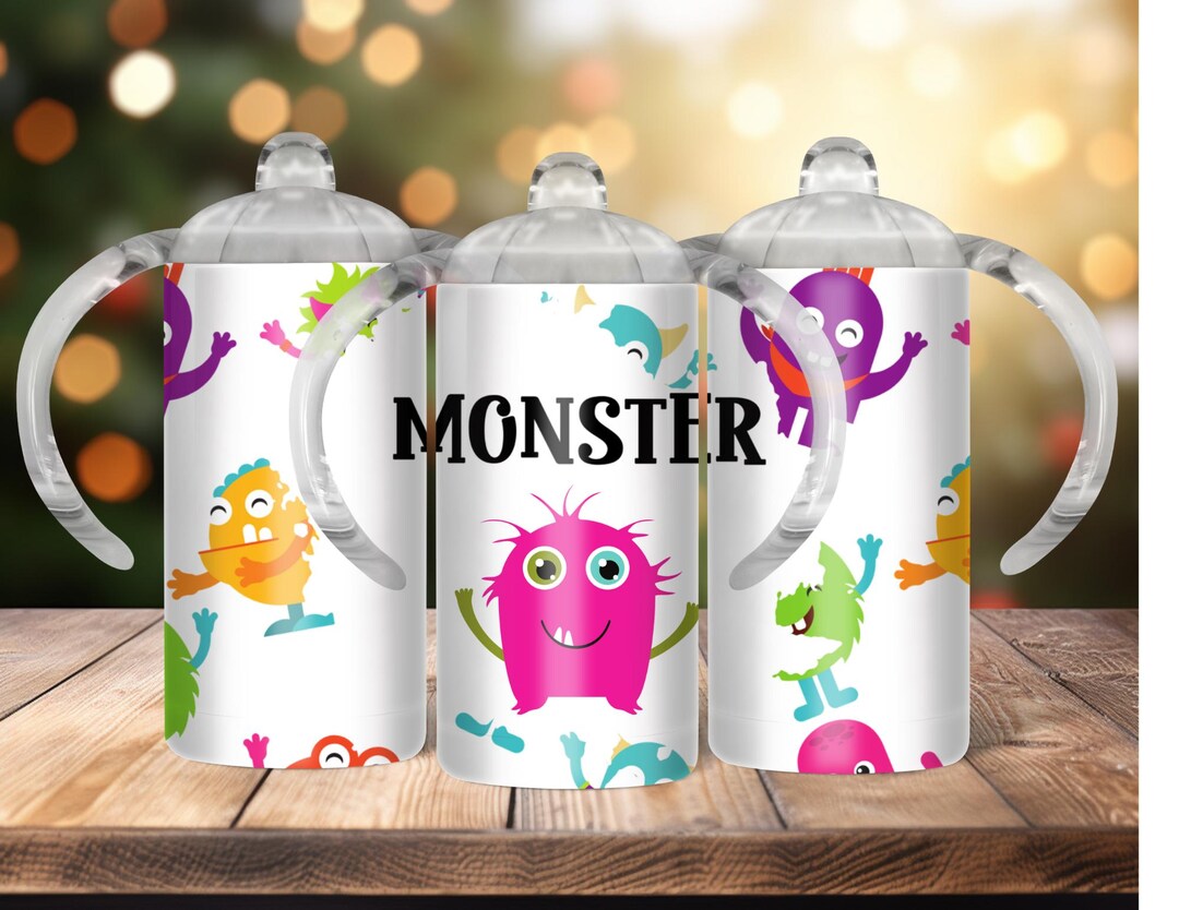 Monster Sippy Cup - Etsy