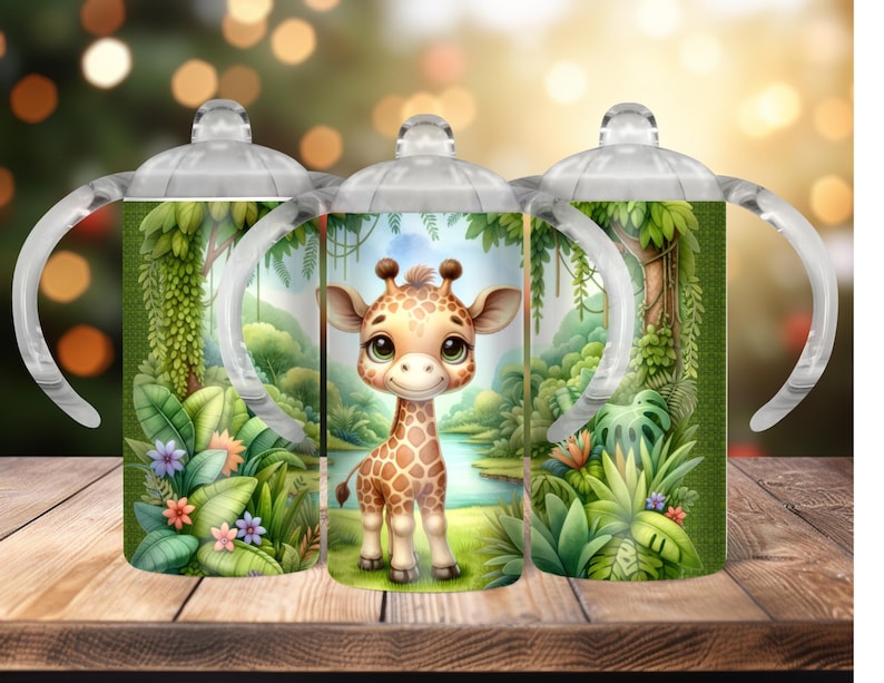 Giraffe Sippy Cup - Etsy