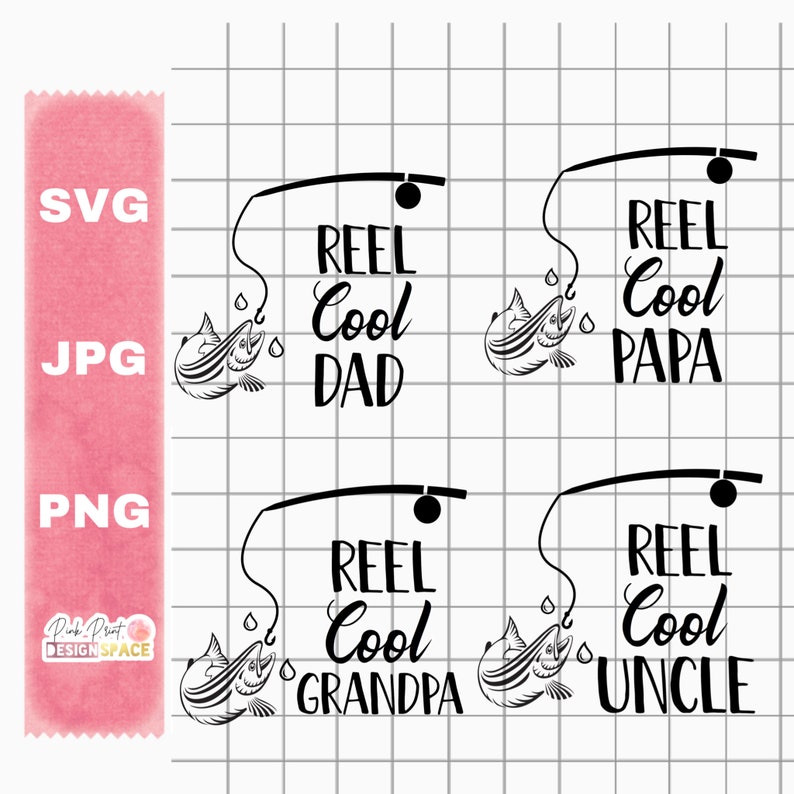 Reel Cool Dad, Reel Cool Papa, Reel Cool Uncle, Father’s Day, Fishing ...