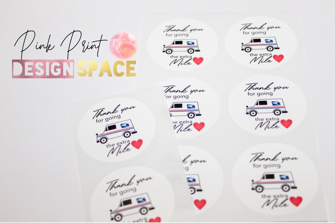 Thank Mail Carrier Sticker Happy Mail Sticker Thanks for - Etsy