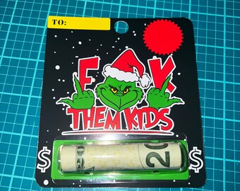 Grinch Money Card - Etsy