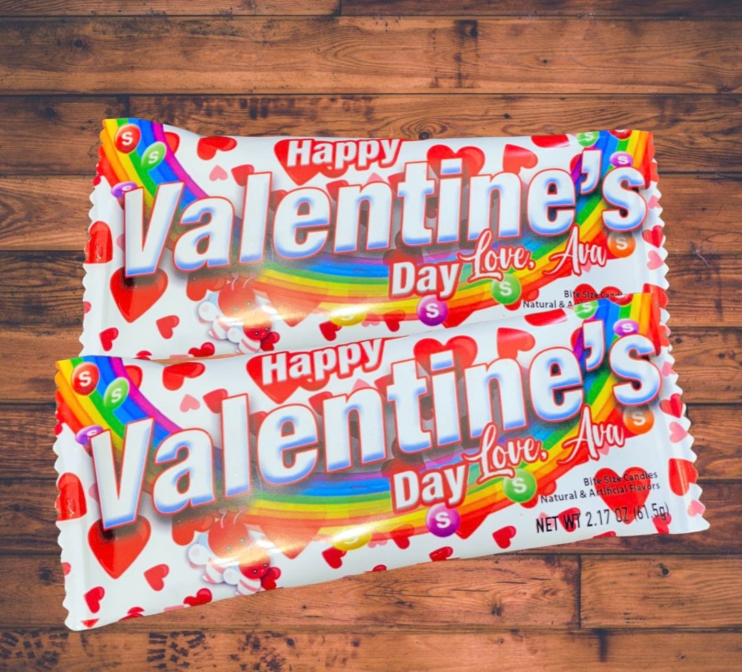 Personalized Valentines Day Skittles | Etsy