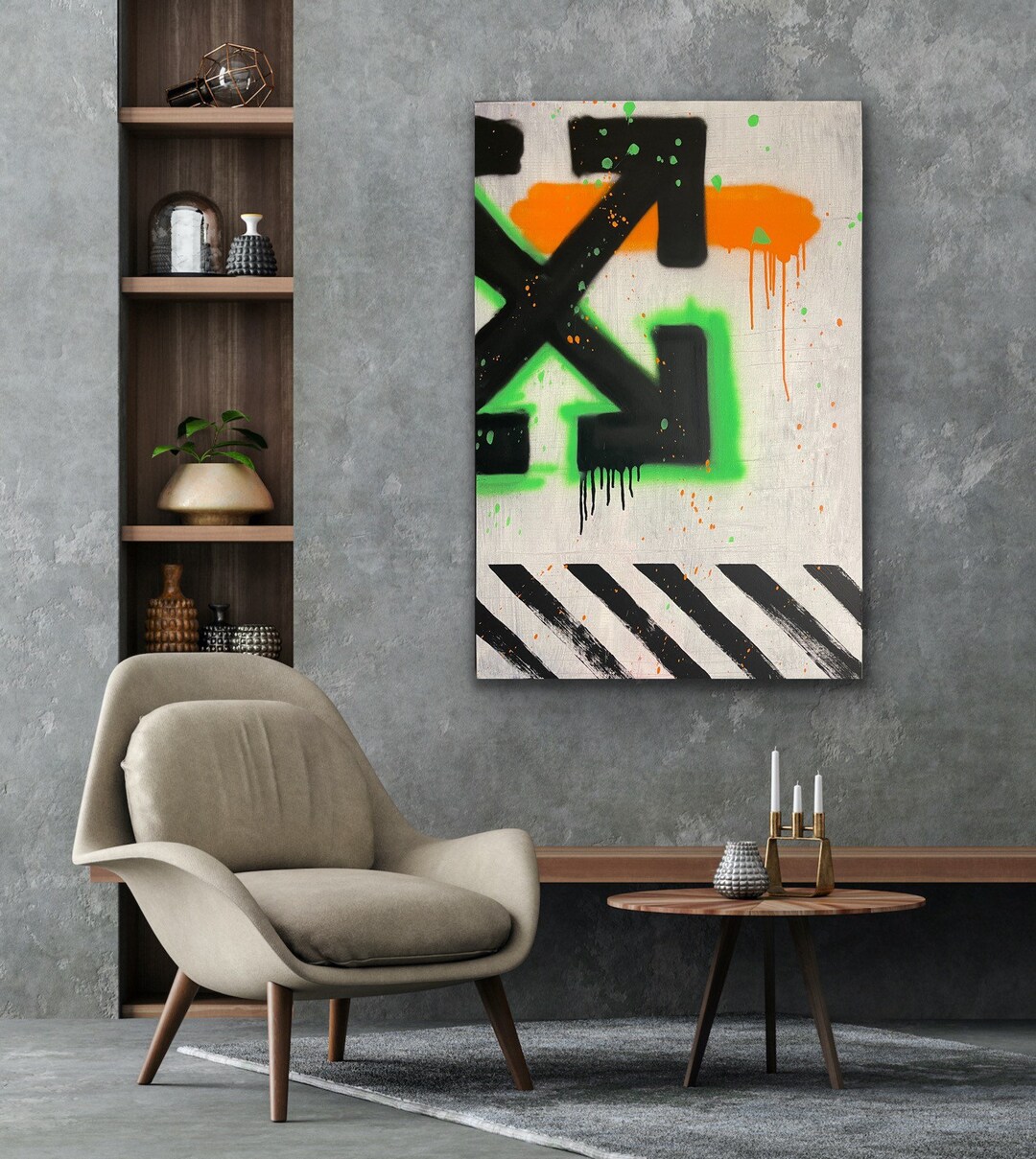 Large off White Painting - Etsy