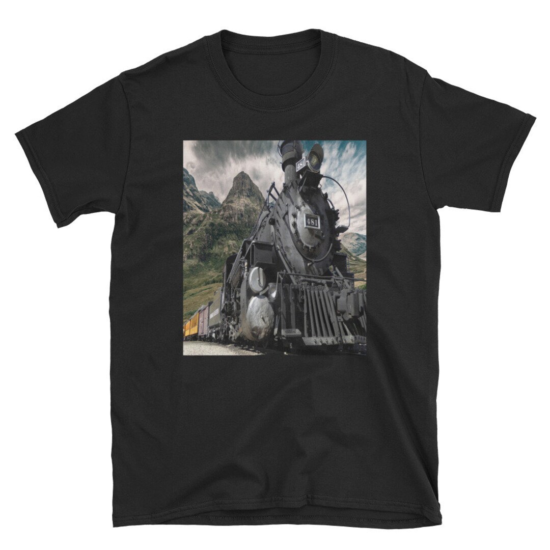 Steam Engine Train Locomotive Short-sleeve Unisex T-shirt - Etsy