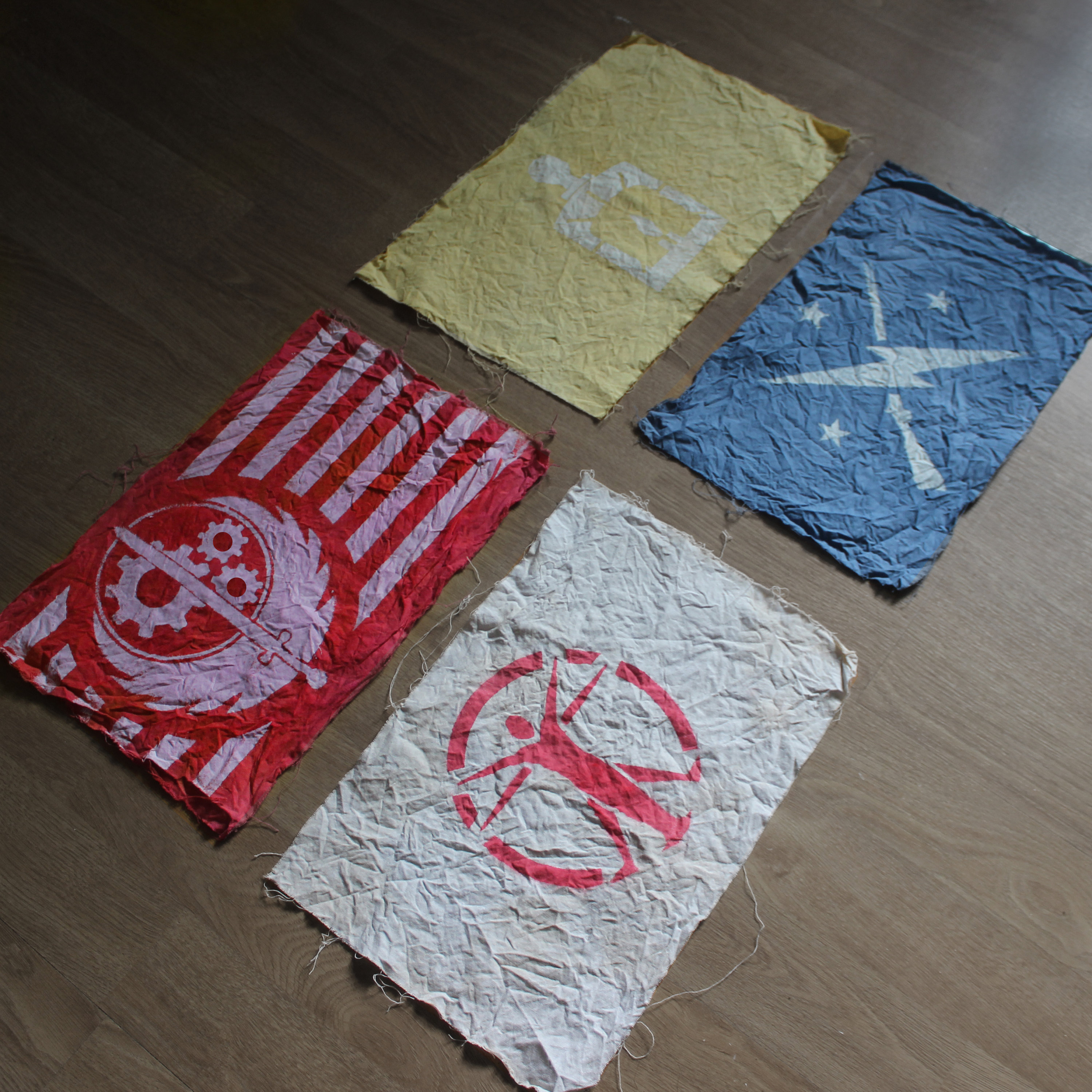 Small Fallout Inspired Faction Flags Etsy