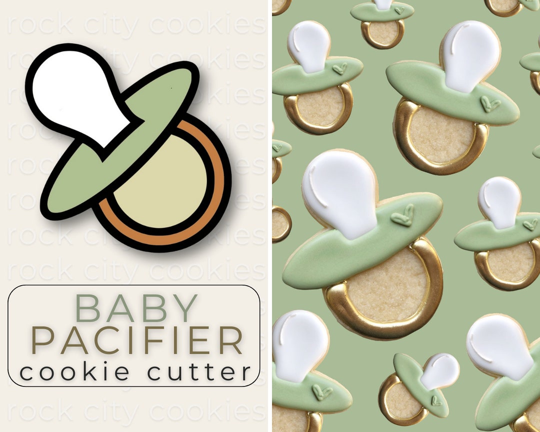 BABY PACIFIER Cookie Cutter Baby Pacifier Cutter, Baby Shower Cookie ...