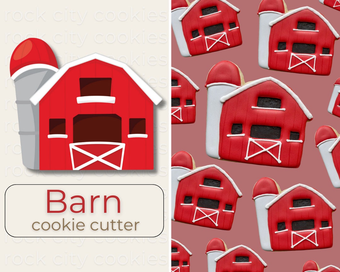BARN Cookie Cutter Farm Fun Barn-shaped Cookie Cutter, Perfect for Farm ...