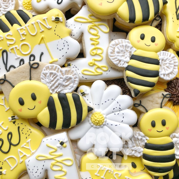 Bee Cookies - Etsy