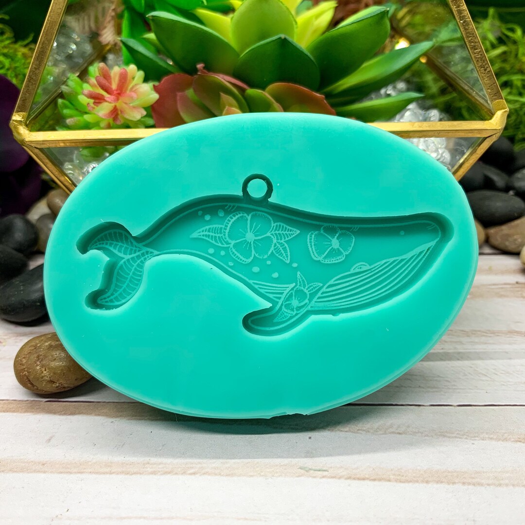 Tattoo Style Whale Keychains Food Safe Silicone Mold for Resin ...