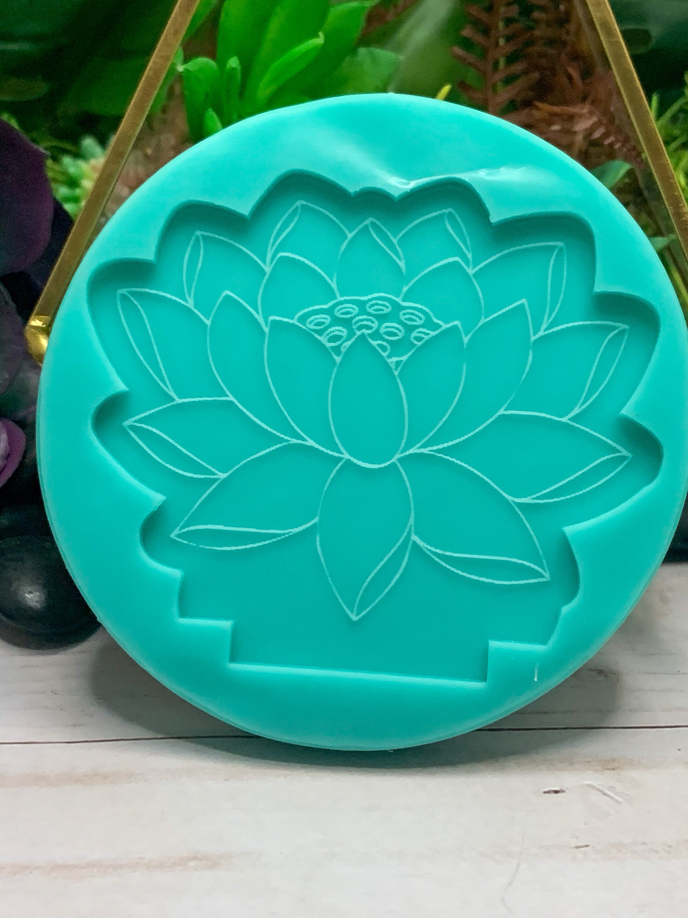 Lotus Decoration for Interchangable Tray Silicone Resin Mold | Etsy