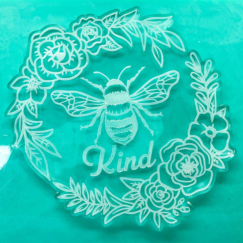 Bee Kind Silicone Mold, Floral Design, Resin, Soap, Candy - Etsy
