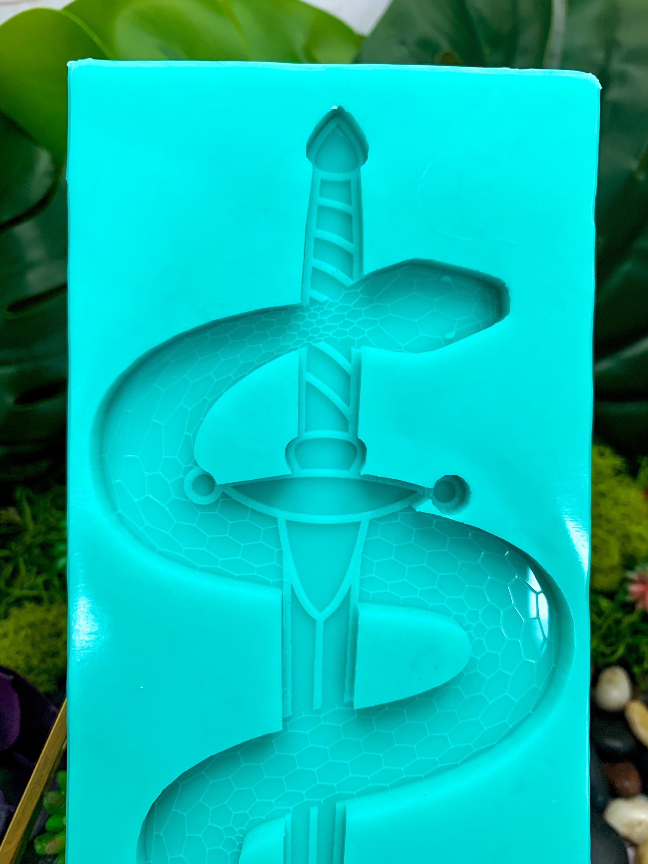 Large Dagger and Snake Food Safe Silicone Mold for Resin - Etsy