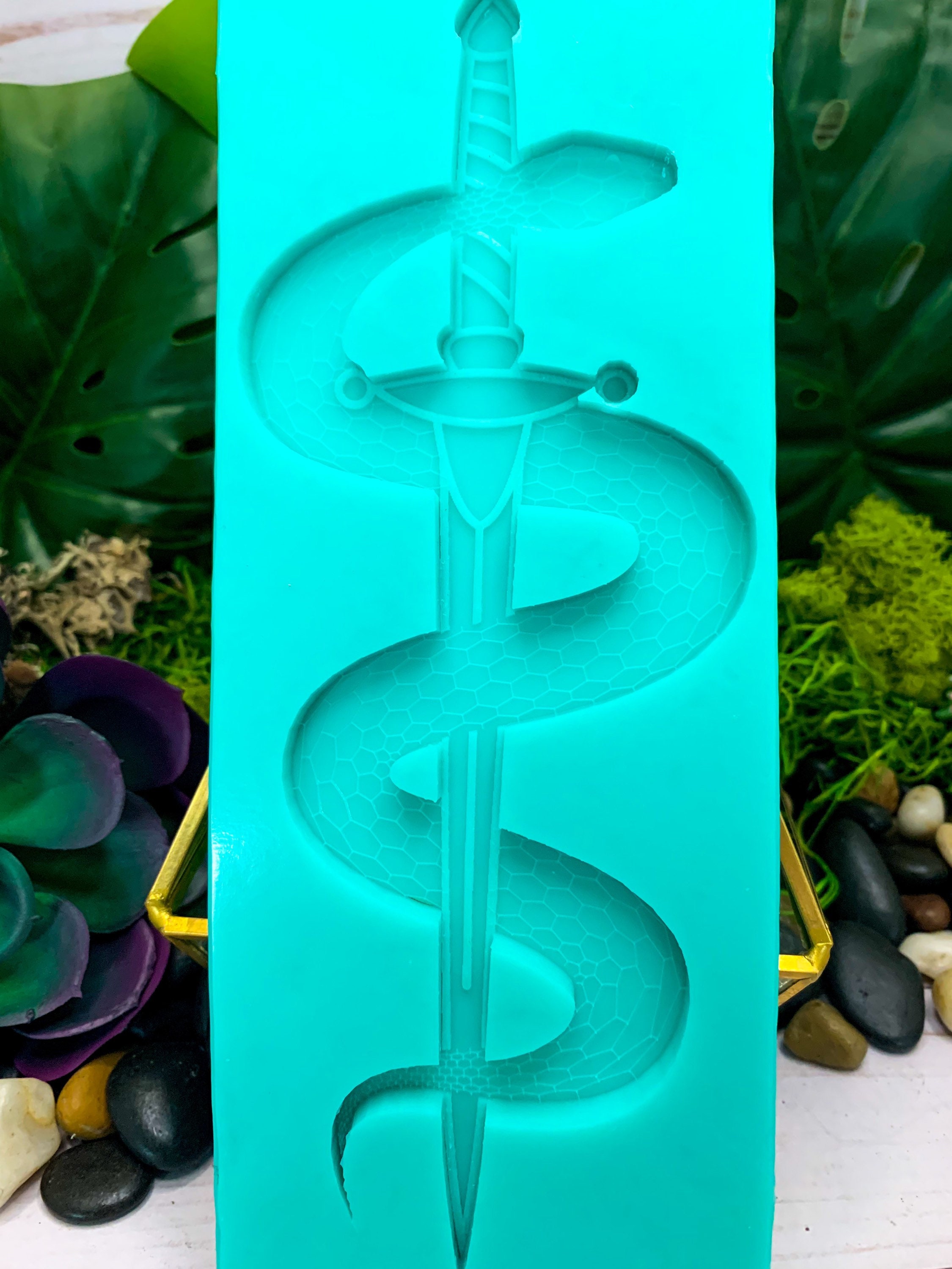 Large Dagger and Snake Food Safe Silicone Mold for Resin - Etsy