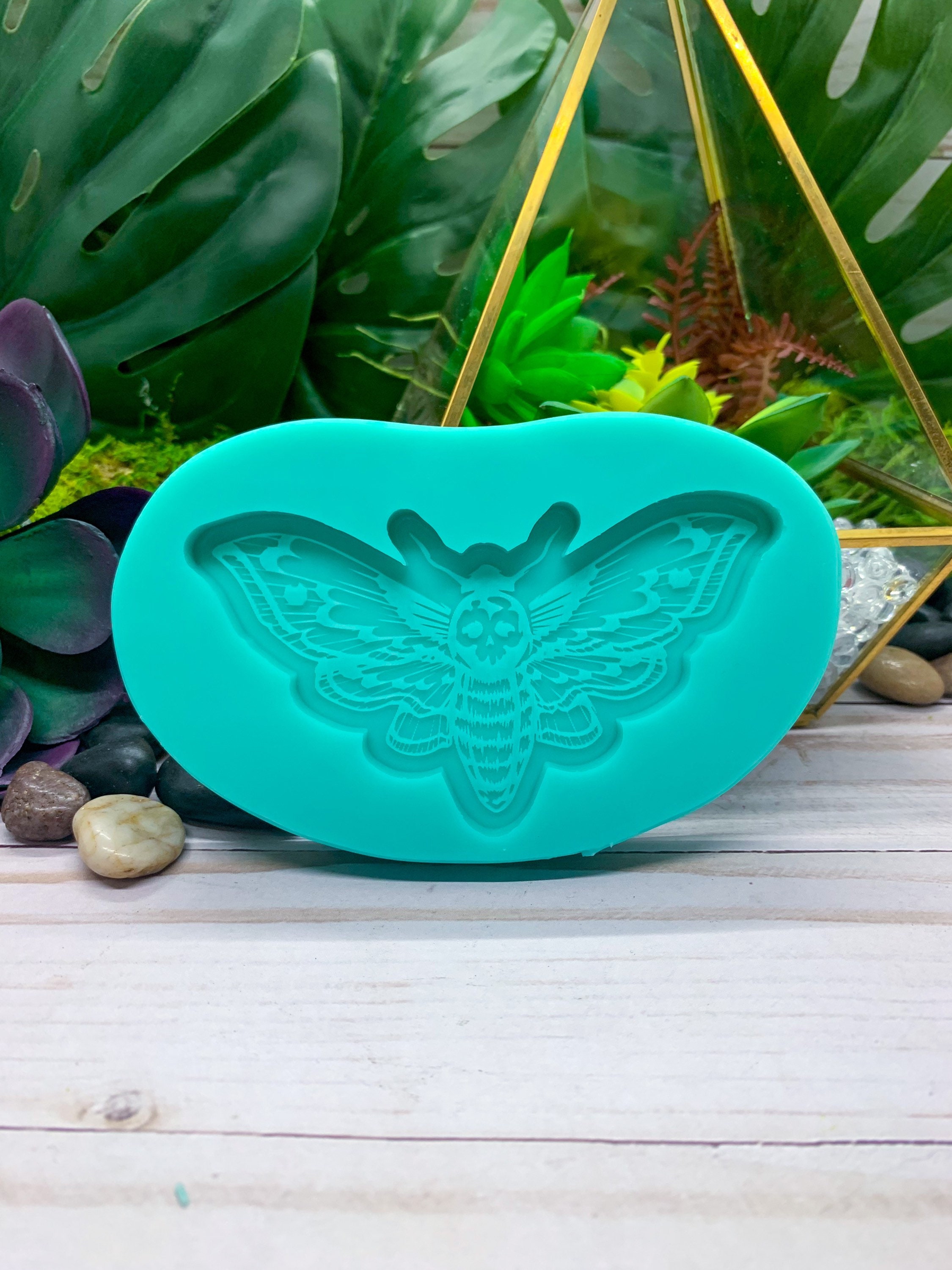 Death's Head Moth Silicone Mold, Resin Jesmonite Clay - Etsy