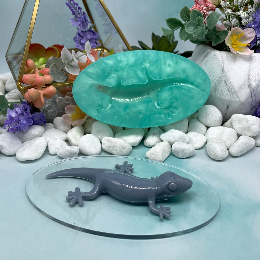 3D Gecko Lizard Food Safe Silicone Mold for Resin, Jesmonite, Clay ...