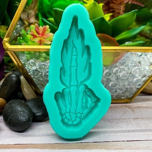 Flaming Middle Finger Silicone Mold, Resin Clay Soap Crafts - Etsy