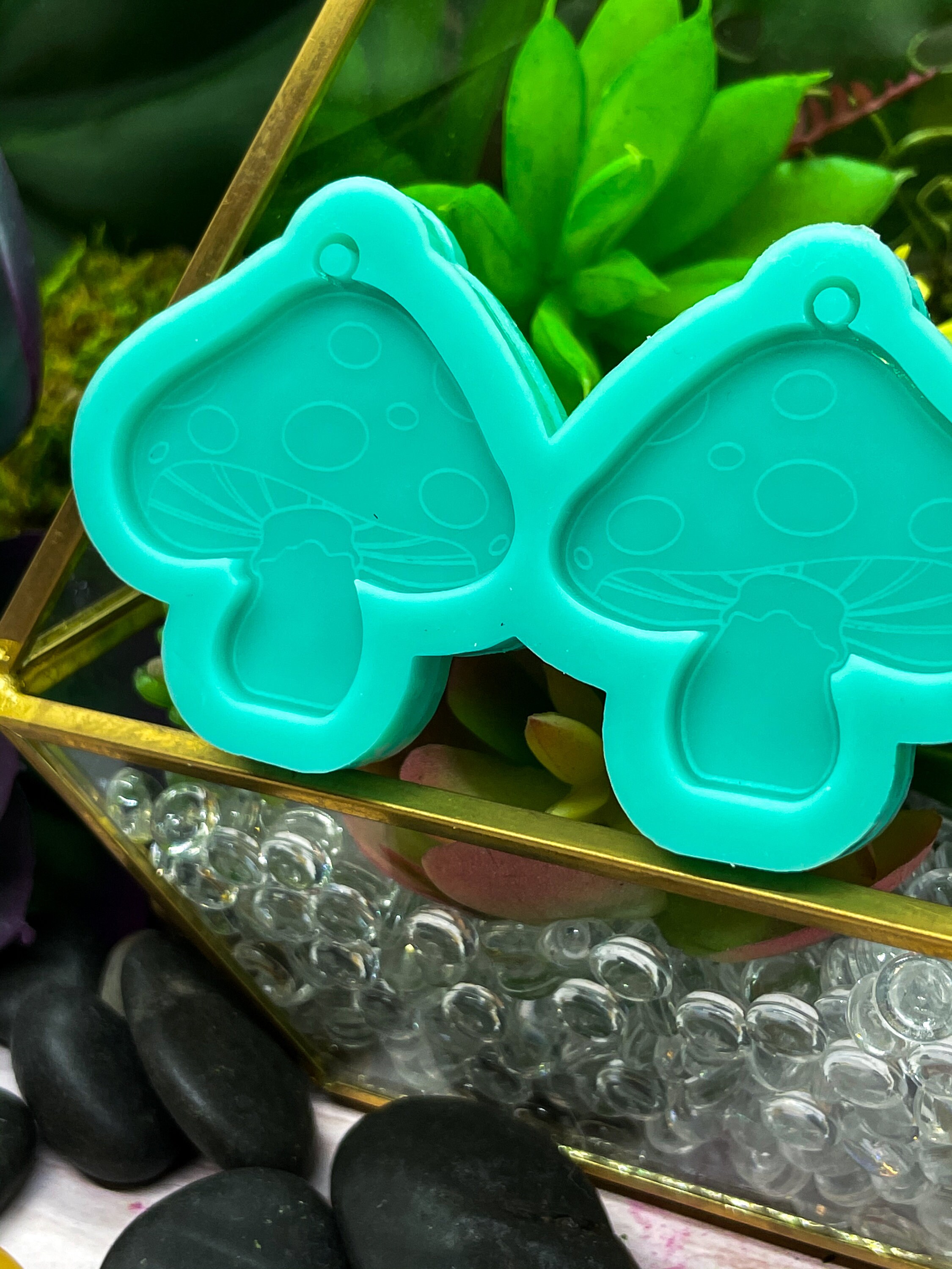 Toadstool Mushroom Earrings Food Safe Silicone Mold for Resin - Etsy