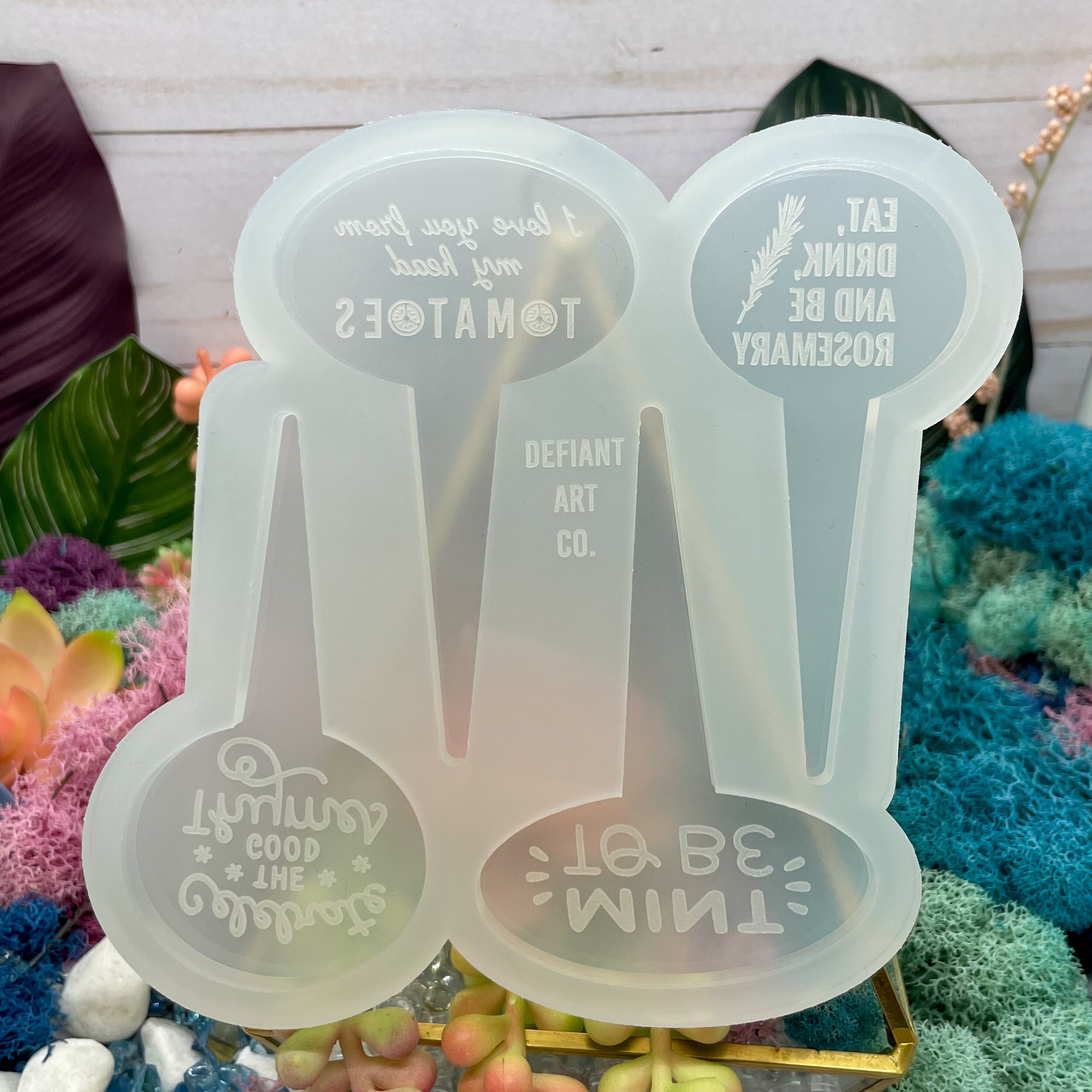 Plant Tag Silicone Mold, Resin, Clay, Jesmonite Food Safe - Etsy
