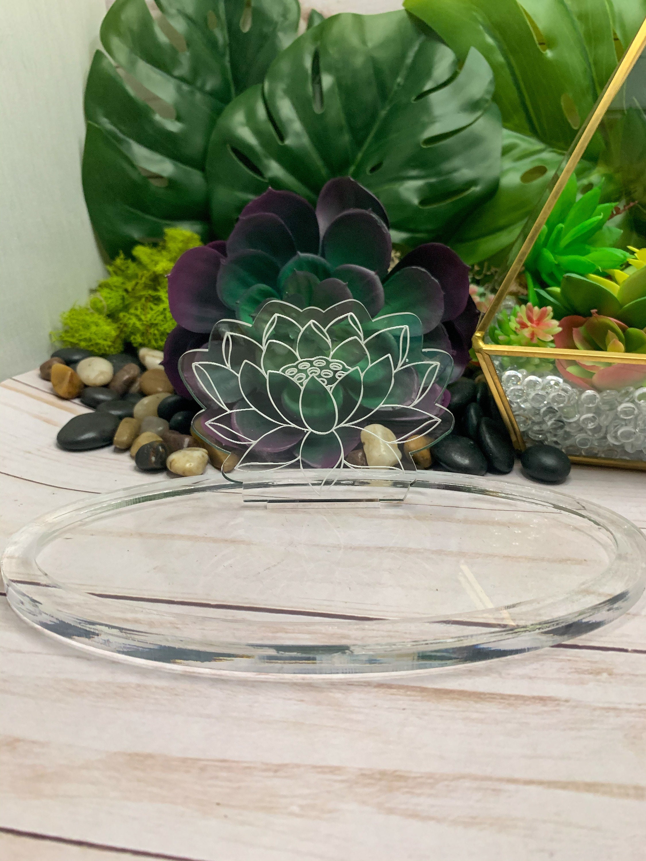 Lotus Decoration for Interchangable Tray Silicone Resin Mold | Etsy