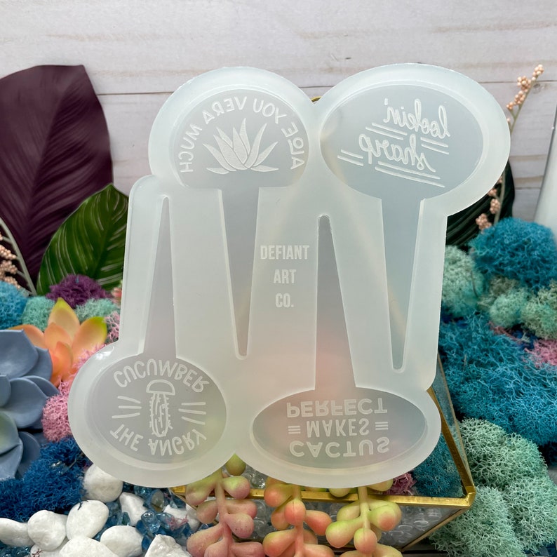 Plant Tag Silicone Mold, Resin, Clay, Jesmonite Food Safe - Etsy