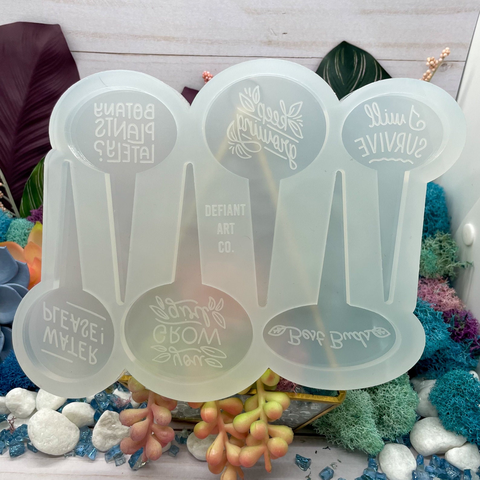 Plant Tags/labels/stakes Food Safe Silicone Mold for Resin - Etsy