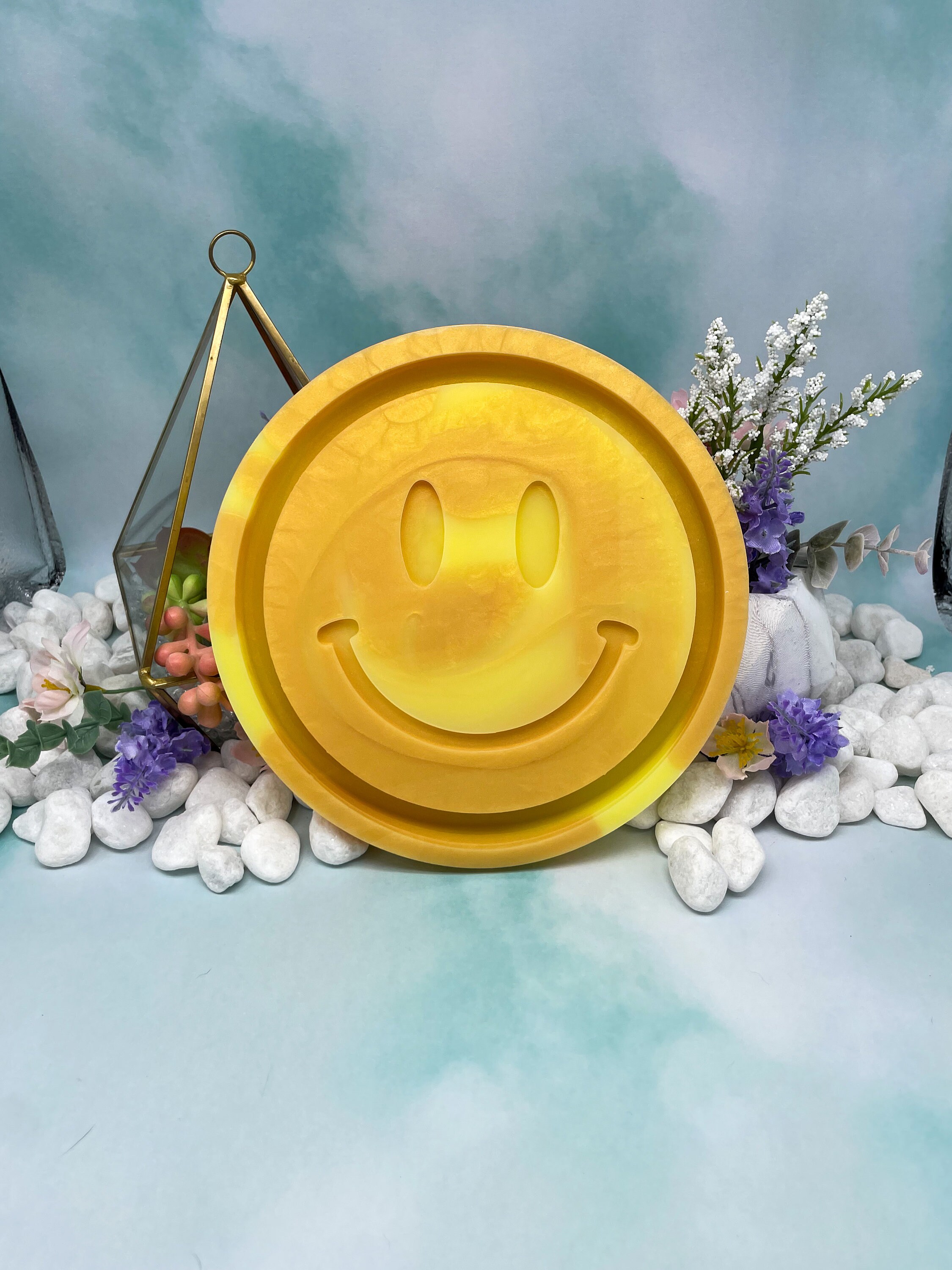 Smiley Face Silicone Tray Mold for Resin, Jesmonite, Clay - Etsy