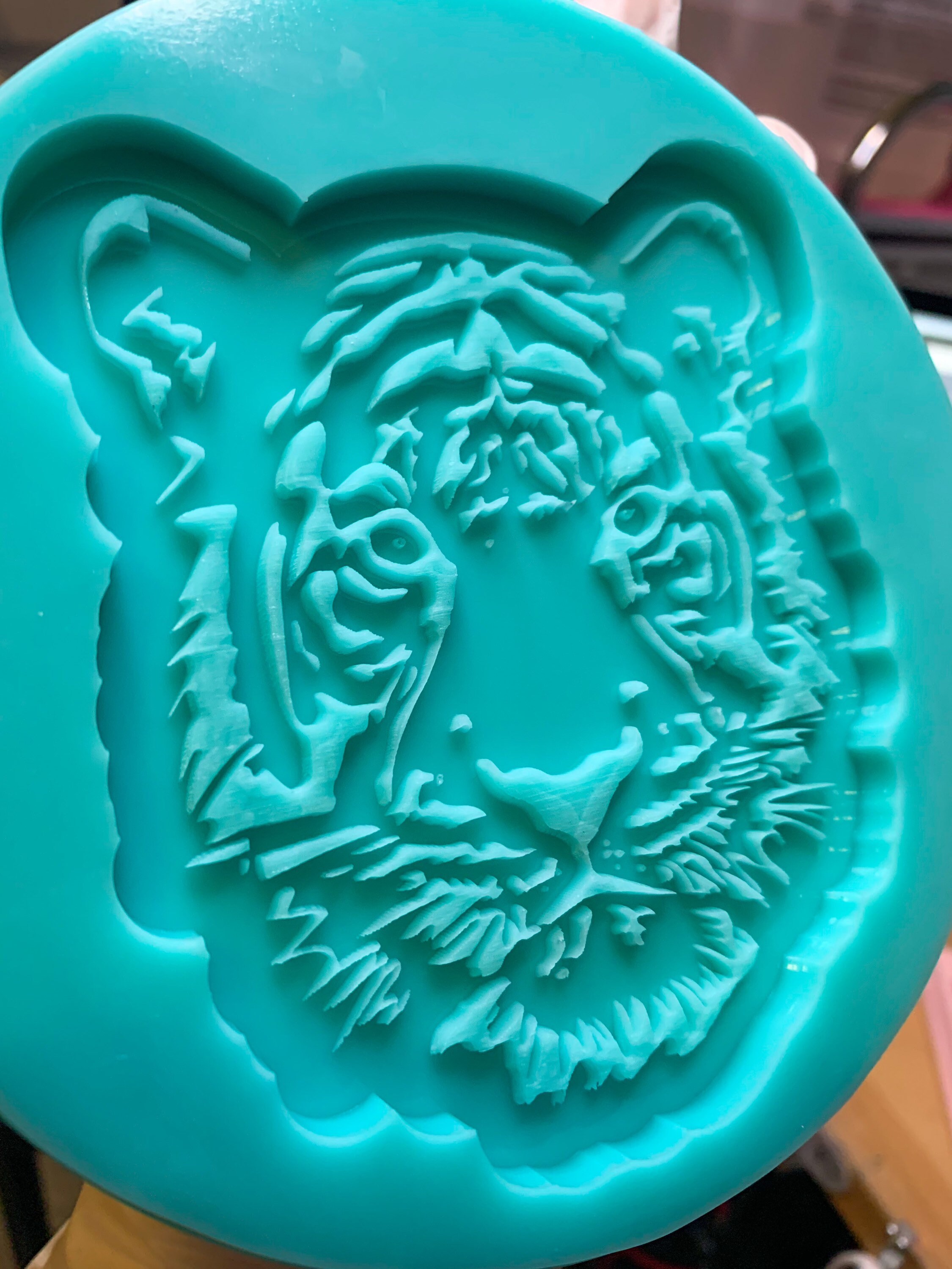 Large Tiger Food Safe Silicone Mold for Resin Jesmonite - Etsy