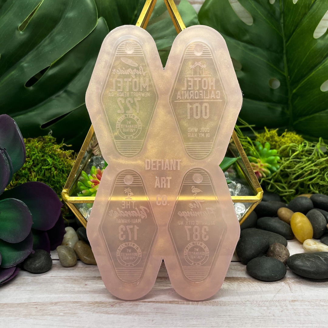 Vintage Motel Keychain Set Food Safe Silicone Mold for Resin, Jesmonite ...