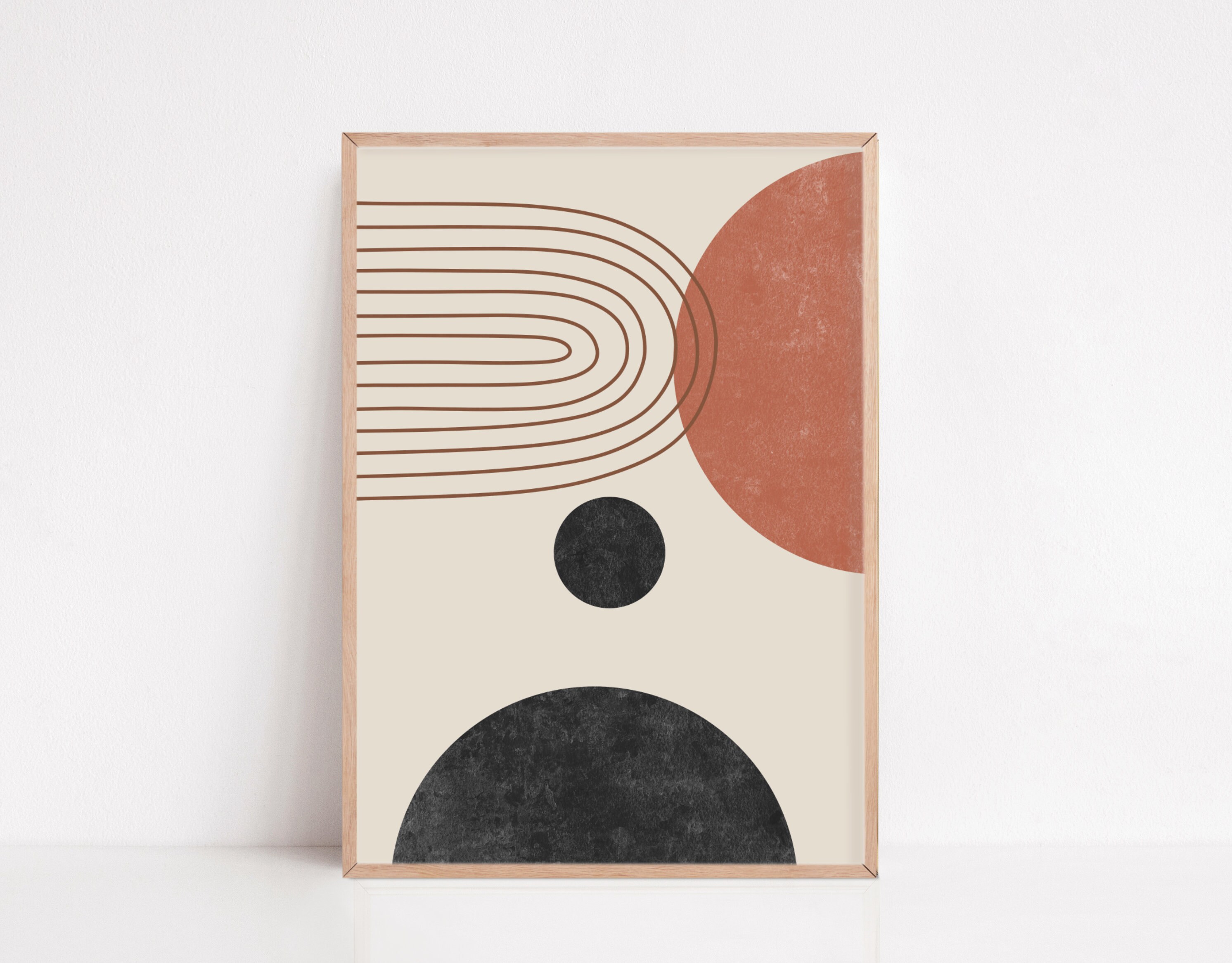 Set of 6 boho prints sunburst gallery wall boho wall decor | Etsy