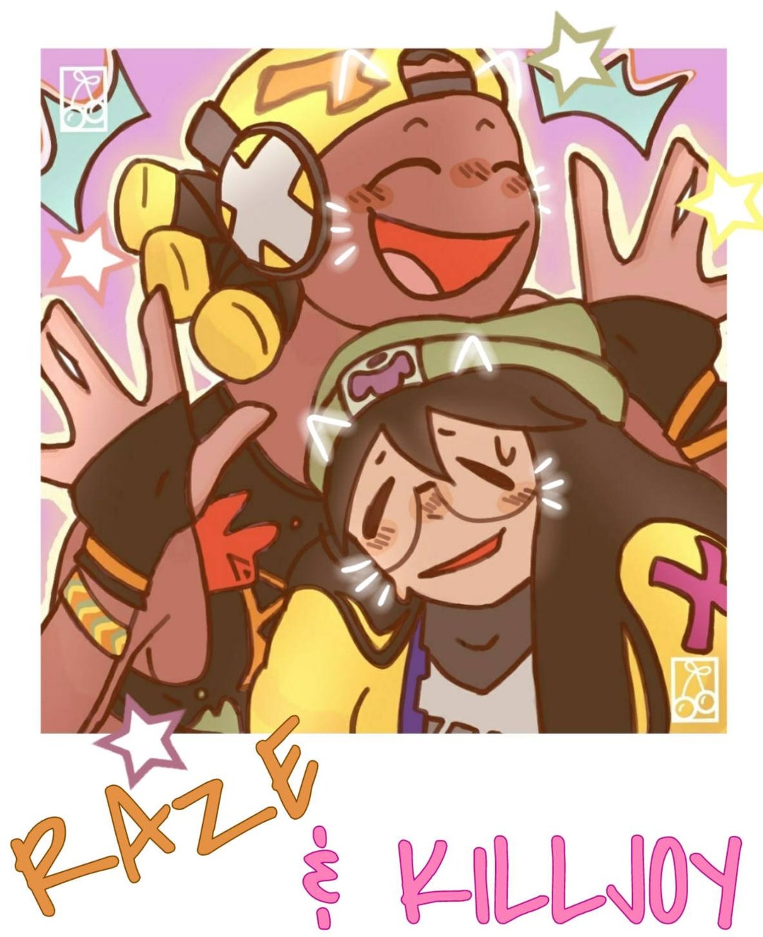 Raze and Killjoy Valorant Polaroid - Etsy