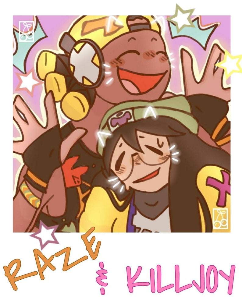 Raze and Killjoy Valorant Polaroid - Etsy
