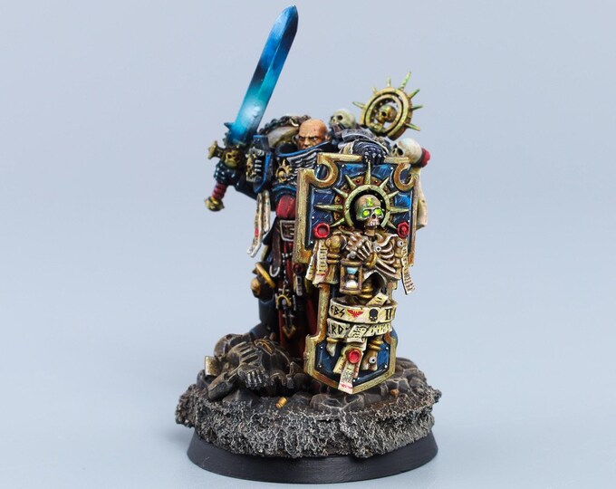 40k - Space Marines - Primaris Bladeguard Captain [PAINTED] - Etsy
